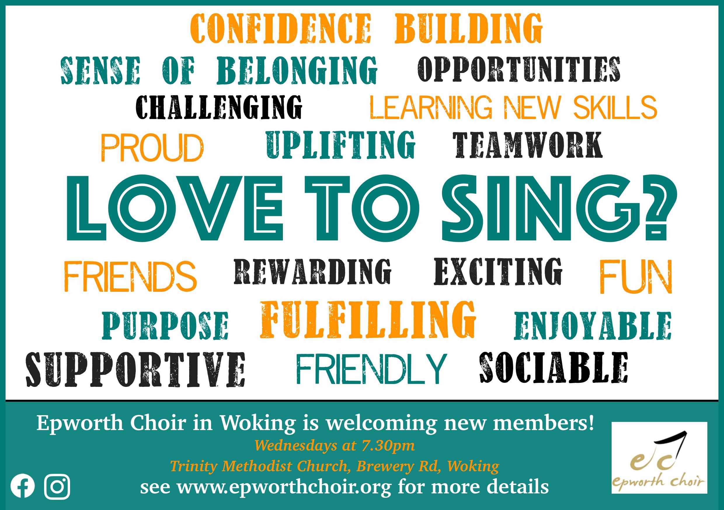 We’re welcoming new members! | Epworth Choir